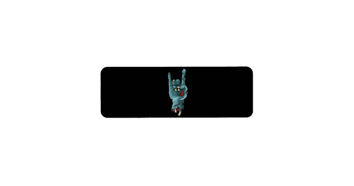 Zombie Hand Funny Halloween Rocker Rock Easy | Zazzle