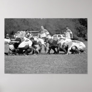 Rugby Scrum Posters, Prints & Poster Printing | Zazzle CA